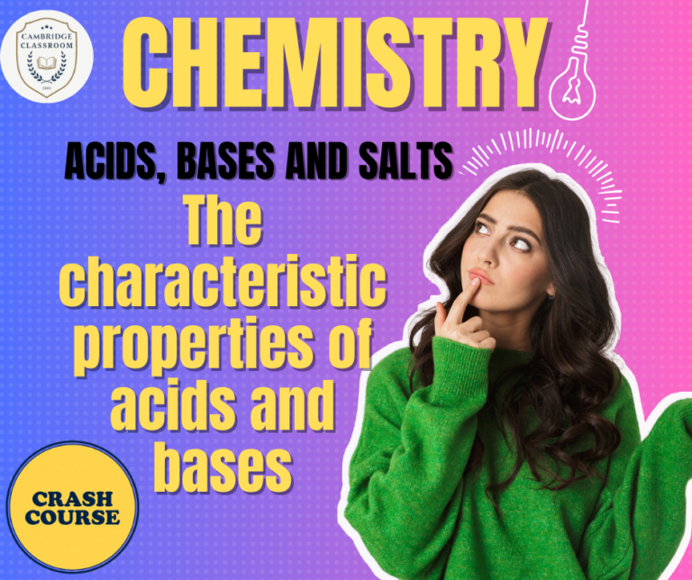 Acids, Bases & Salts Top Notes PDF: IGCSE O Level Chemistry