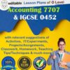 O Level Accounting 7707 & IGCSE Accounting 0452 Lesson Plan – Latest ...