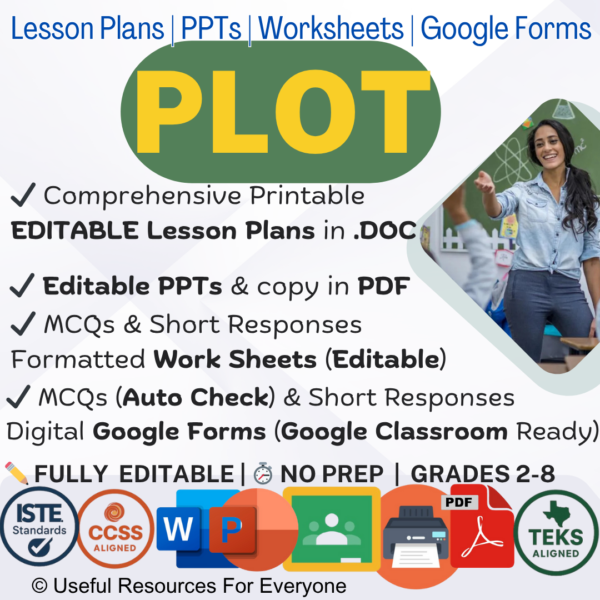 Plot Structure Bundle: 13 Editable Lessons, PPTs & ELA Analysis Kit